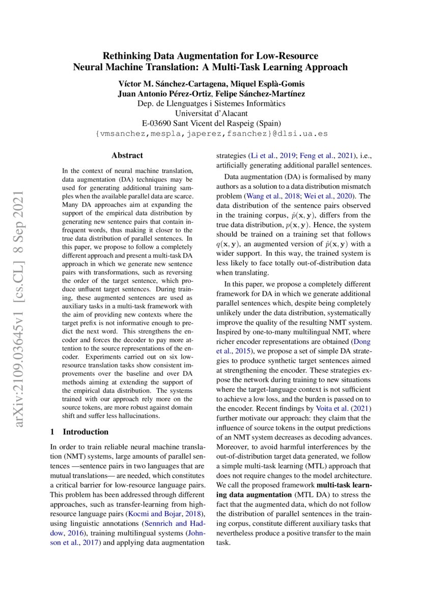 Rethinking Data Augmentation for Low-Resource Neural Machine ...