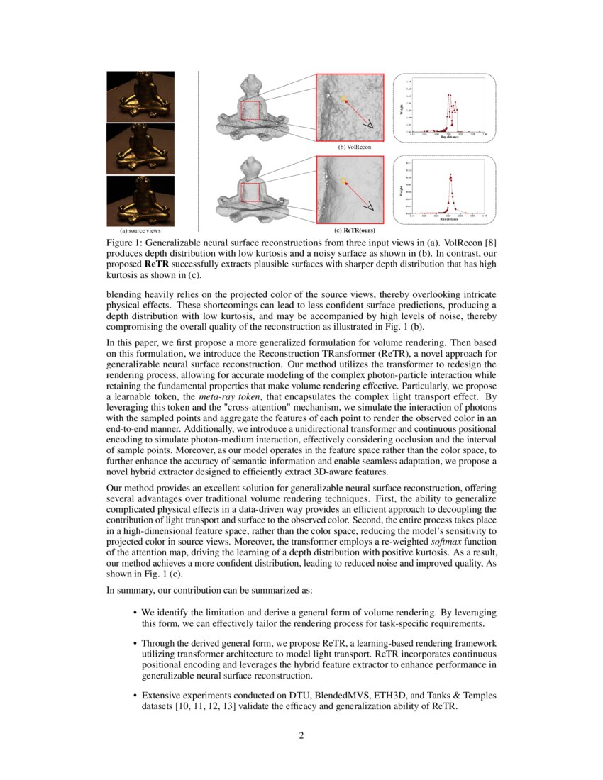 Rethinking Rendering In Generalizable Neural Surface Reconstruction A