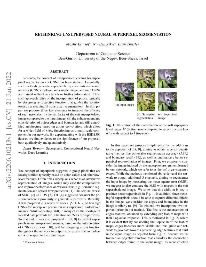Rethinking Unsupervised Neural Superpixel Segmentation Deepai