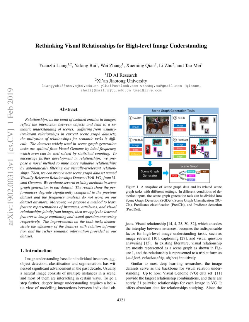 Rethinking Visual Relationships For High Level Image Understanding Deepai