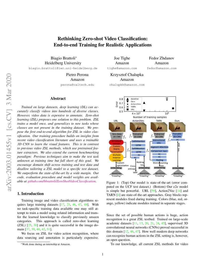 Rethinking Zero-shot Video Classification: End-to-end Training for Realistic Applications | DeepAI