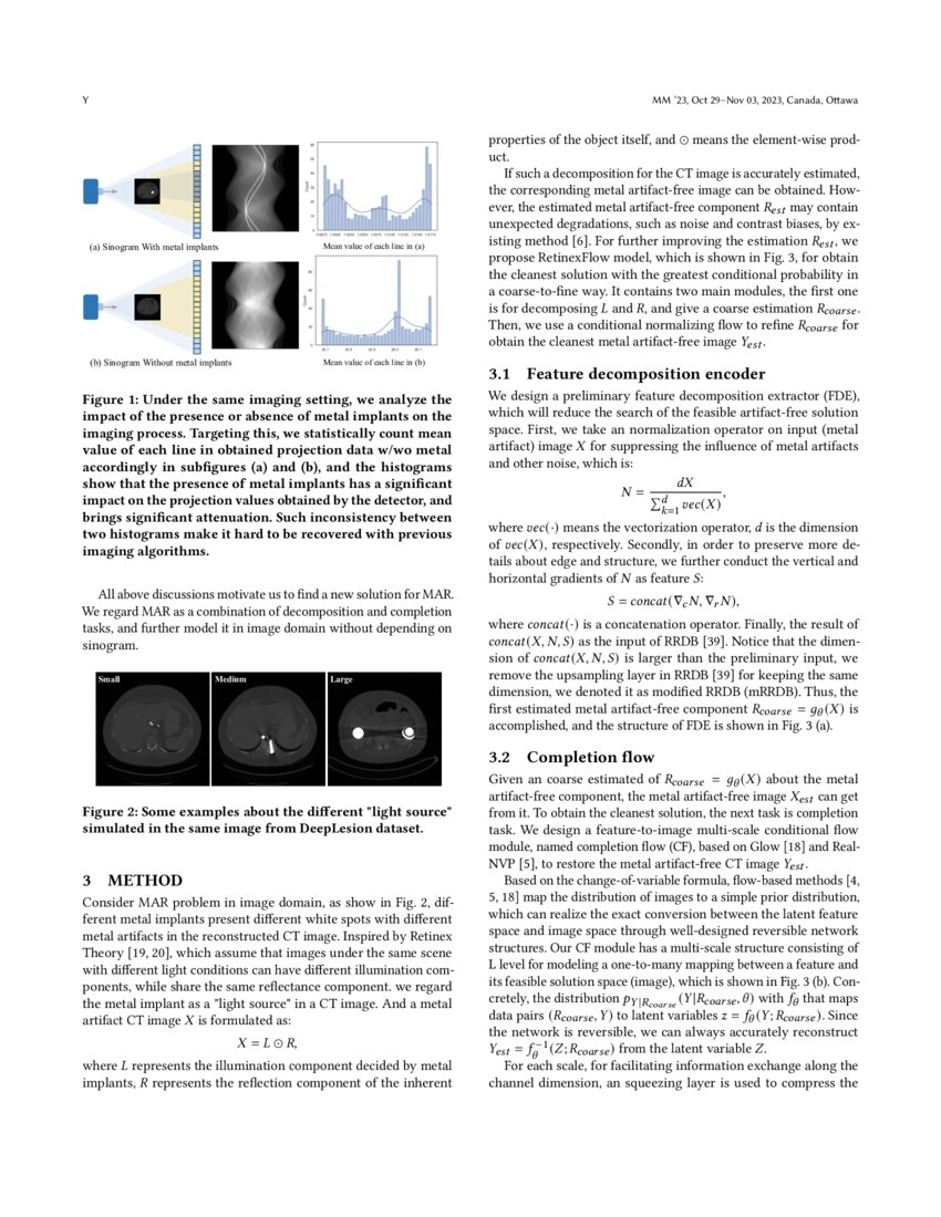 RetinexFlow for CT metal artifact reduction | DeepAI
