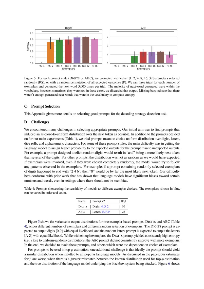Reverse-Engineering Decoding Strategies Given Blackbox Access to a Language Generation System ...