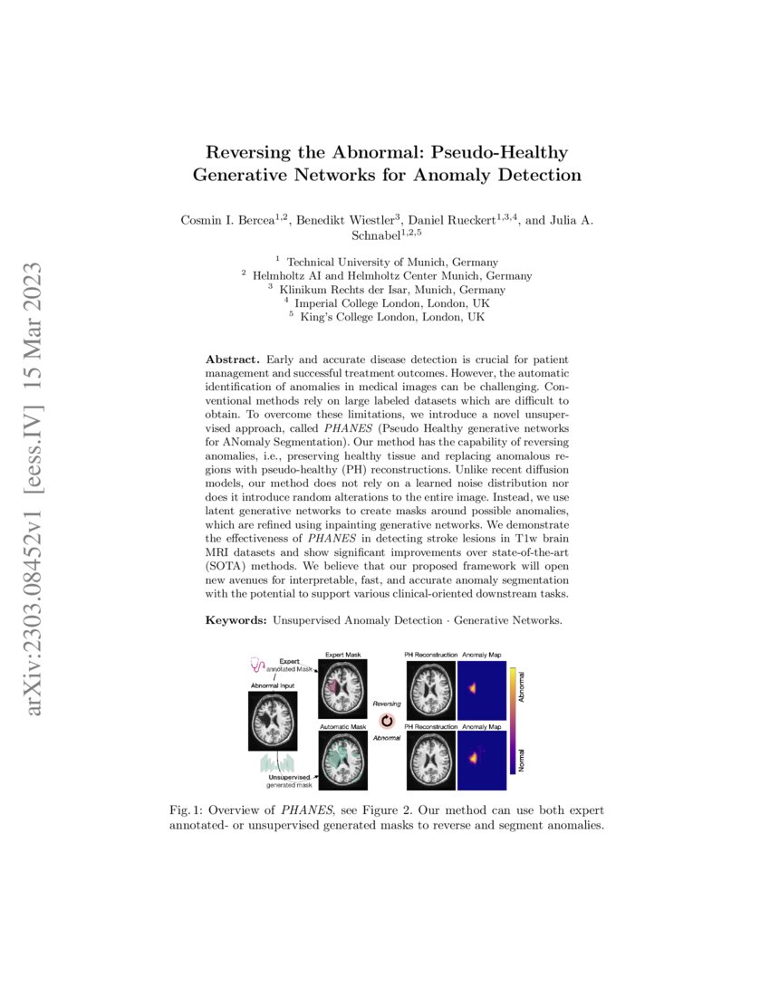 Reversing the Abnormal: Pseudo-Healthy Generative Networks for Anomaly ...