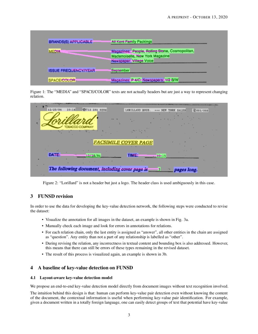 Revising FUNSD dataset for key-value detection in document images | DeepAI