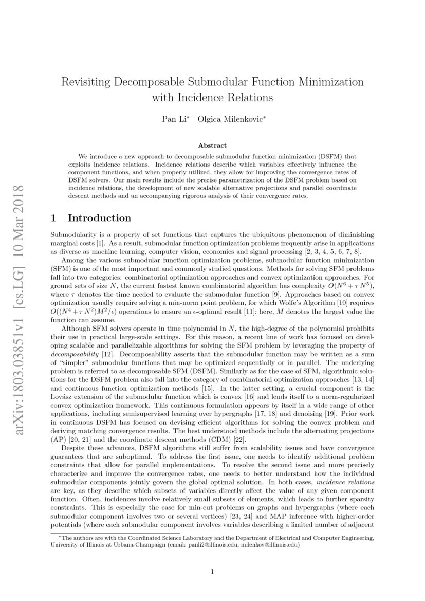 Revisiting Decomposable Submodular Function Minimization With Incidence Relations Deepai