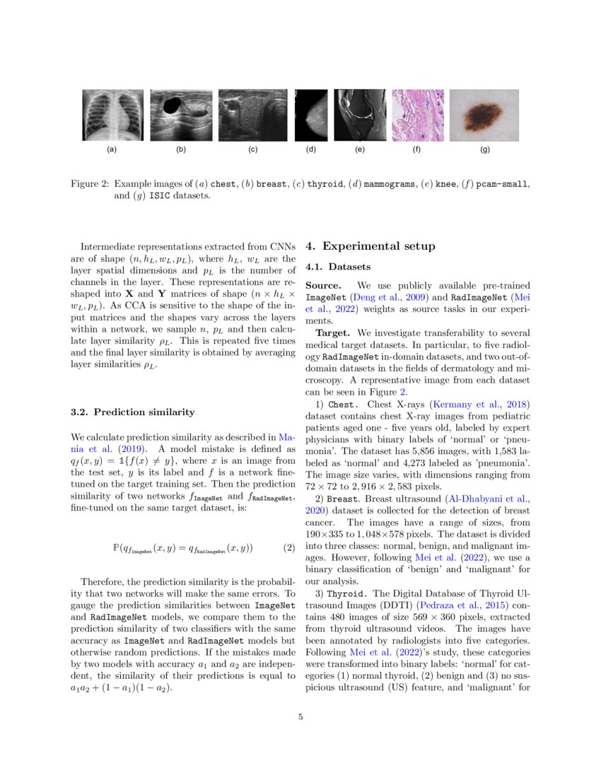 Revisiting Hidden Representations In Transfer Learning For Medical Imaging Deepai