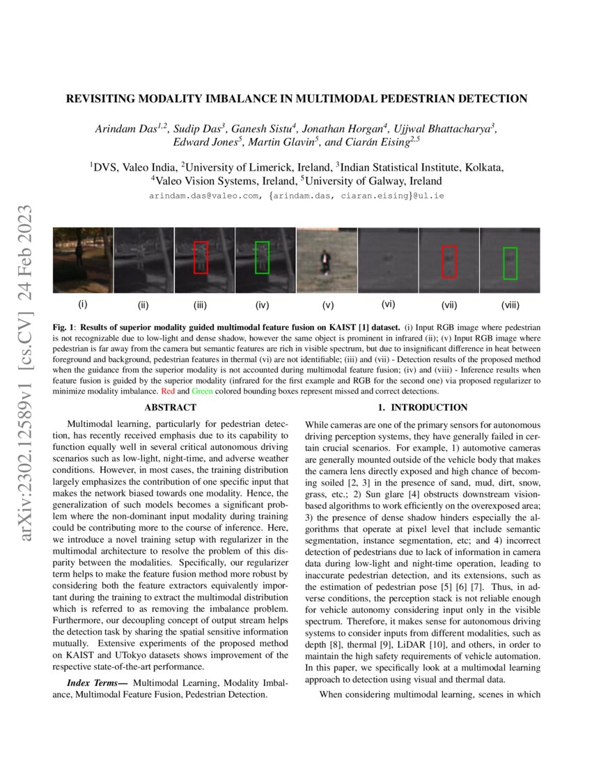 Revisiting Modality Imbalance In Multimodal Pedestrian Detection Deepai
