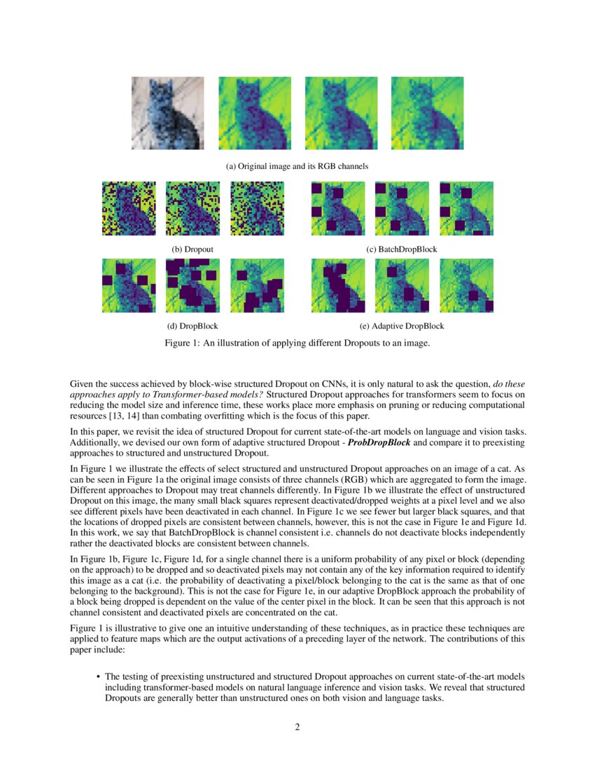 Revisiting Structured Dropout | DeepAI