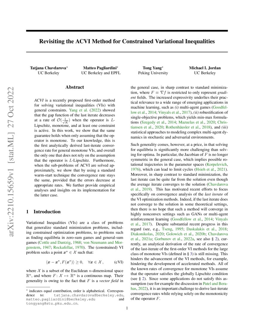 Revisiting The Acvi Method For Constrained Variational Inequalities Deepai