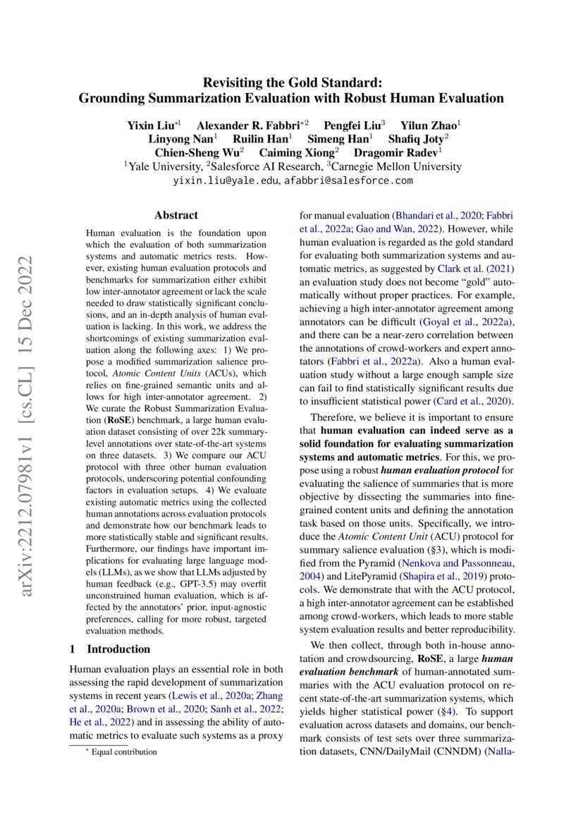 Revisiting The Gold Standard Grounding Summarization Evaluation With