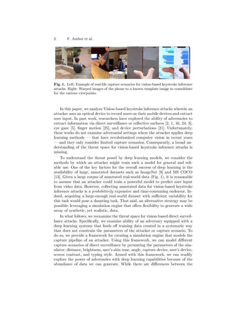 Revisiting the Threat Space for Vision-based Keystroke Inference Attacks | DeepAI