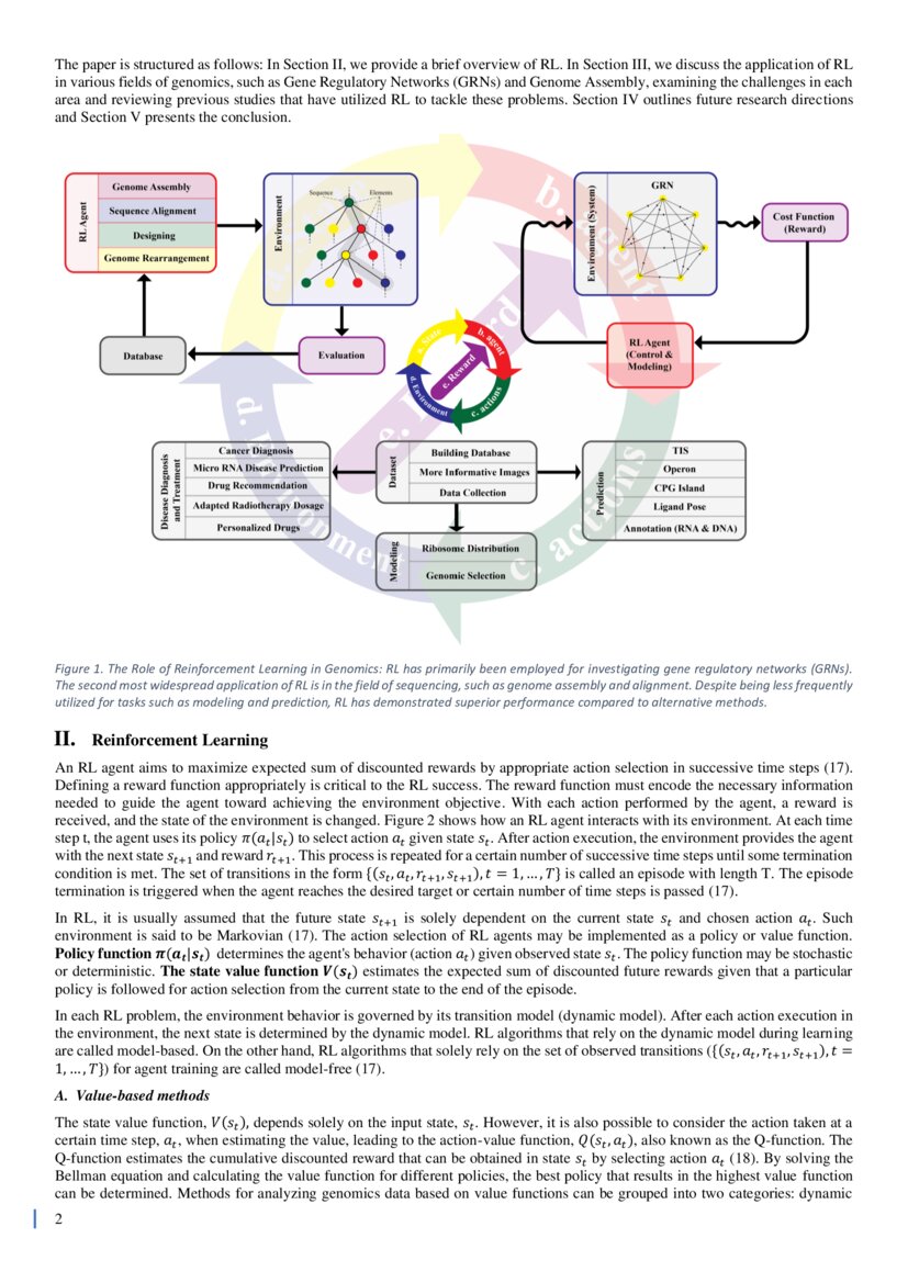 Revolutionizing Genomics with Reinforcement Learning Techniques | DeepAI