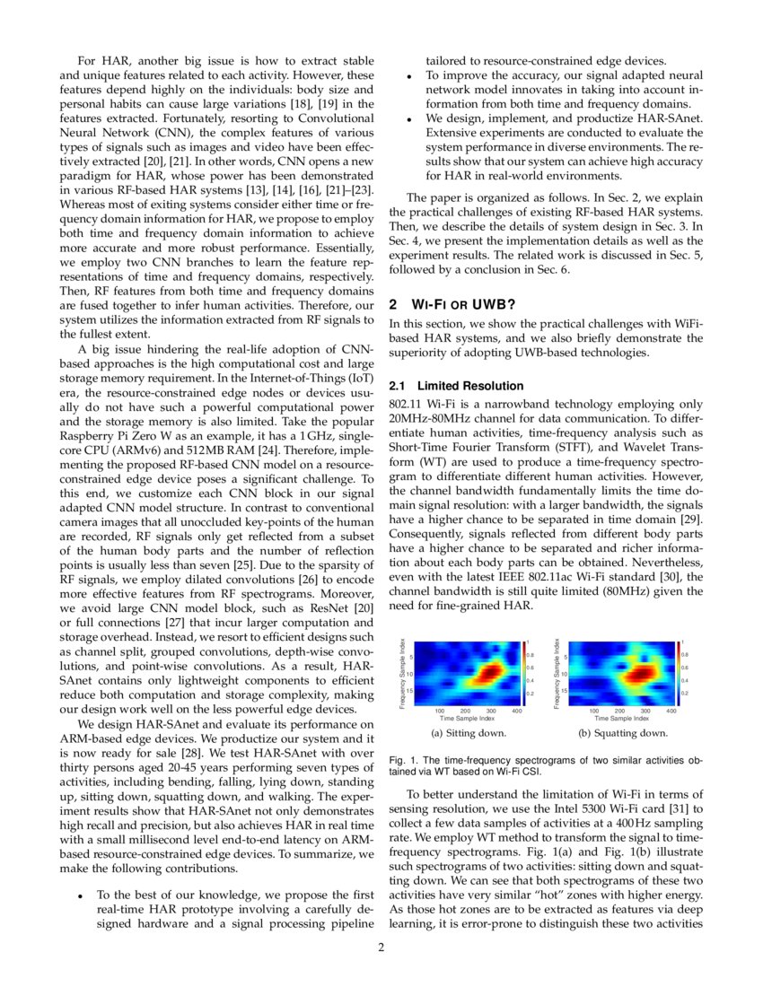 Rf Based Human Activity Recognition Using Signal Adapted Convolutional