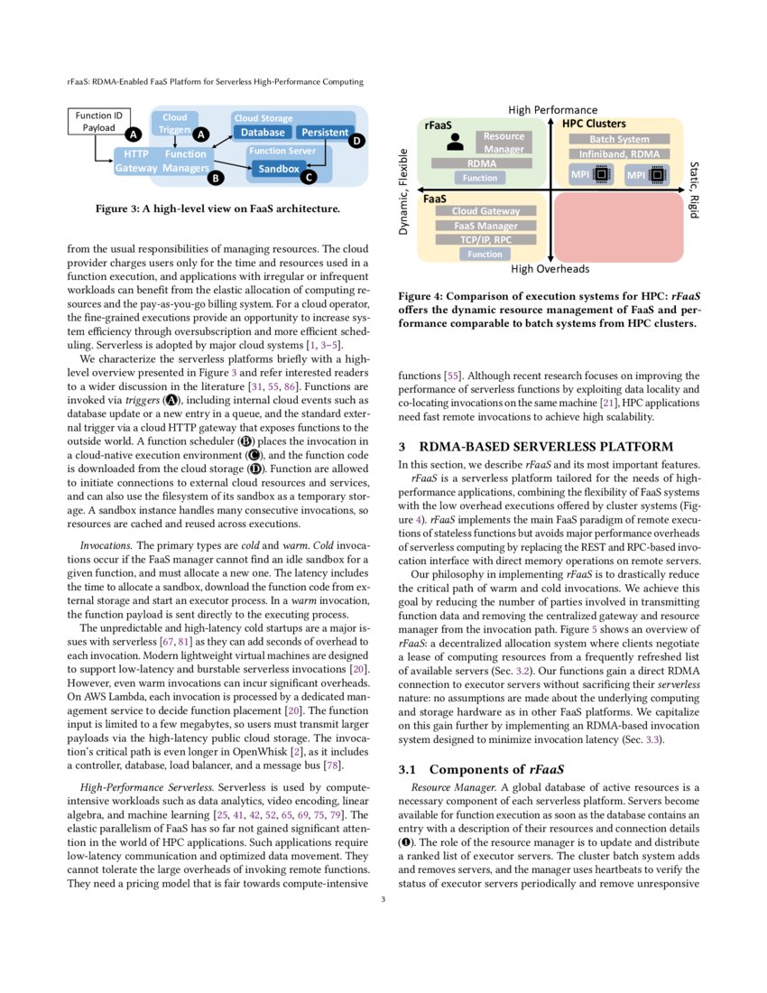 Rfaas Rdma Enabled Faas Platform For Serverless High Performance Computing Deepai