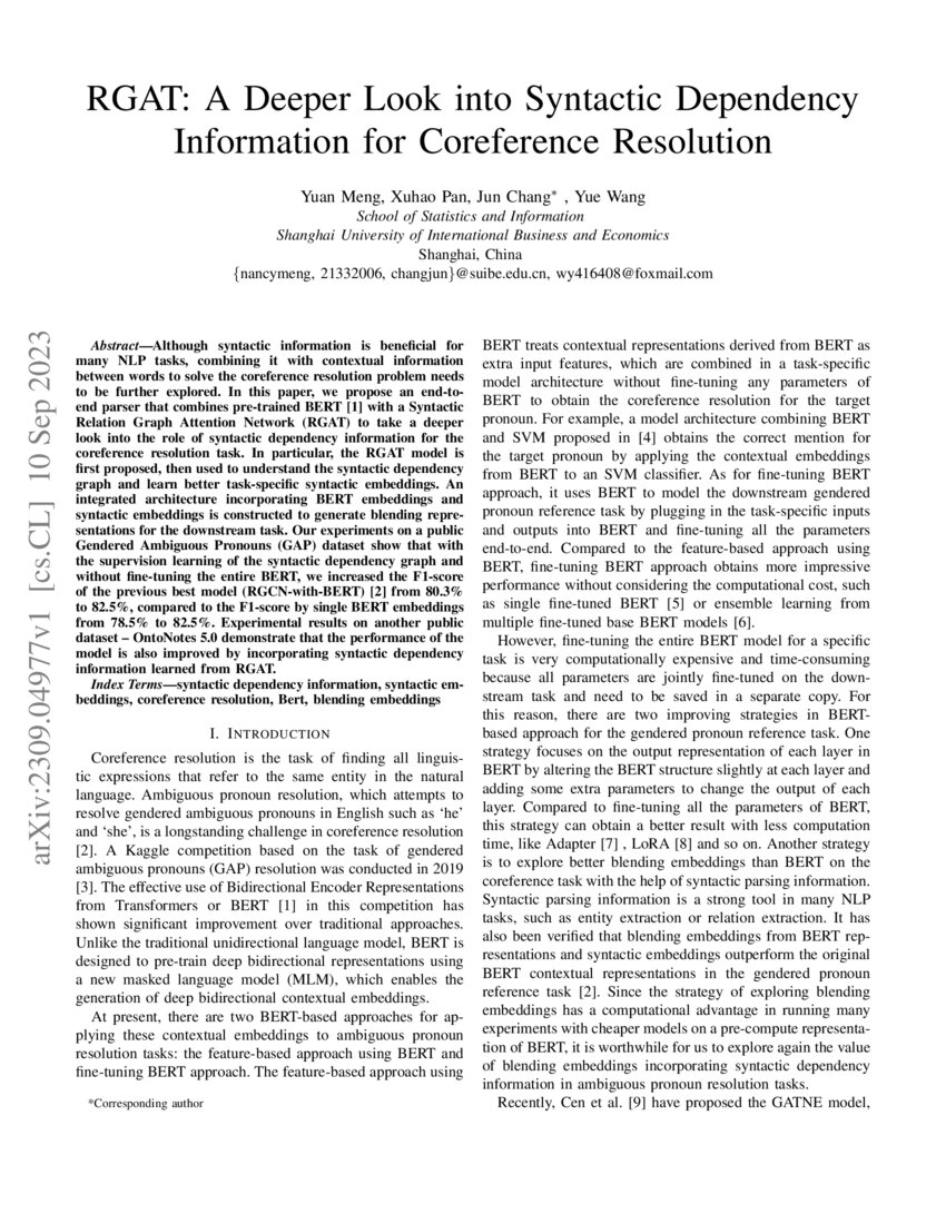 RGAT: A Deeper Look into Syntactic Dependency Information for ... RGAT: A Deeper Look into Syntactic Dependency Information for ...