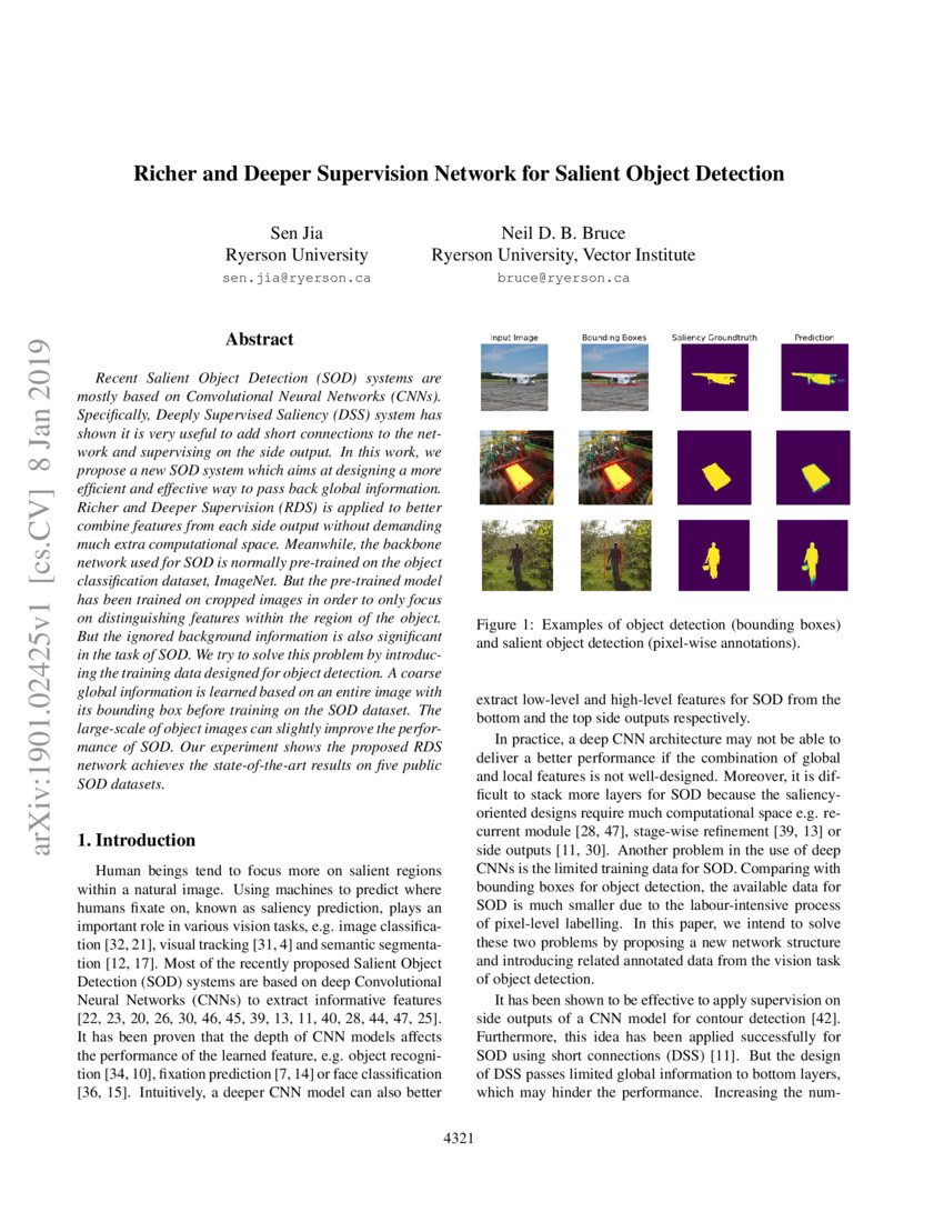 Richer And Deeper Supervision Network For Salient Object Detection Deepai