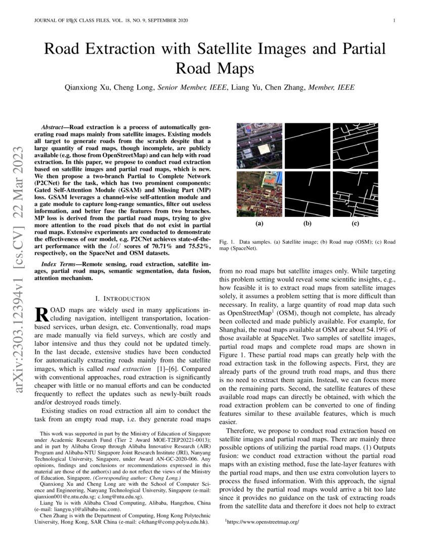 Road Extraction With Satellite Images And Partial Road Maps Deepai