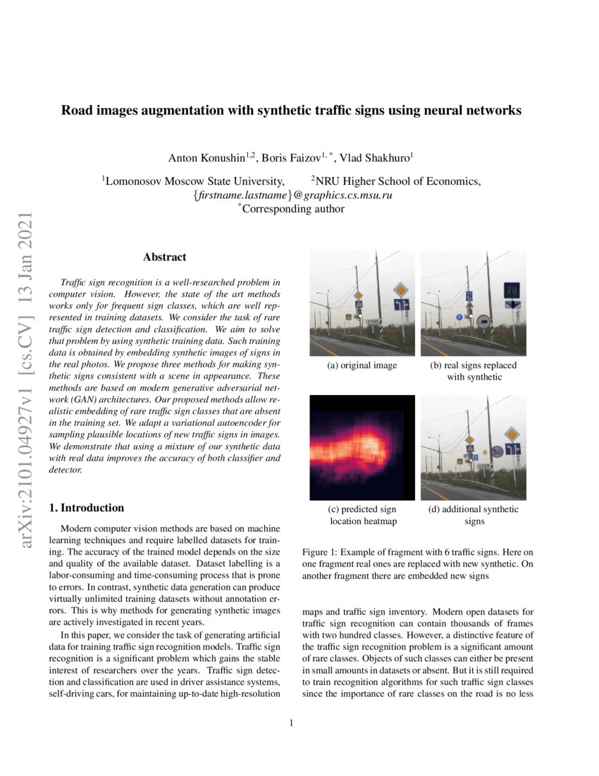 Road Images Augmentation With Synthetic Traffic Signs Using Neural Networks Deepai