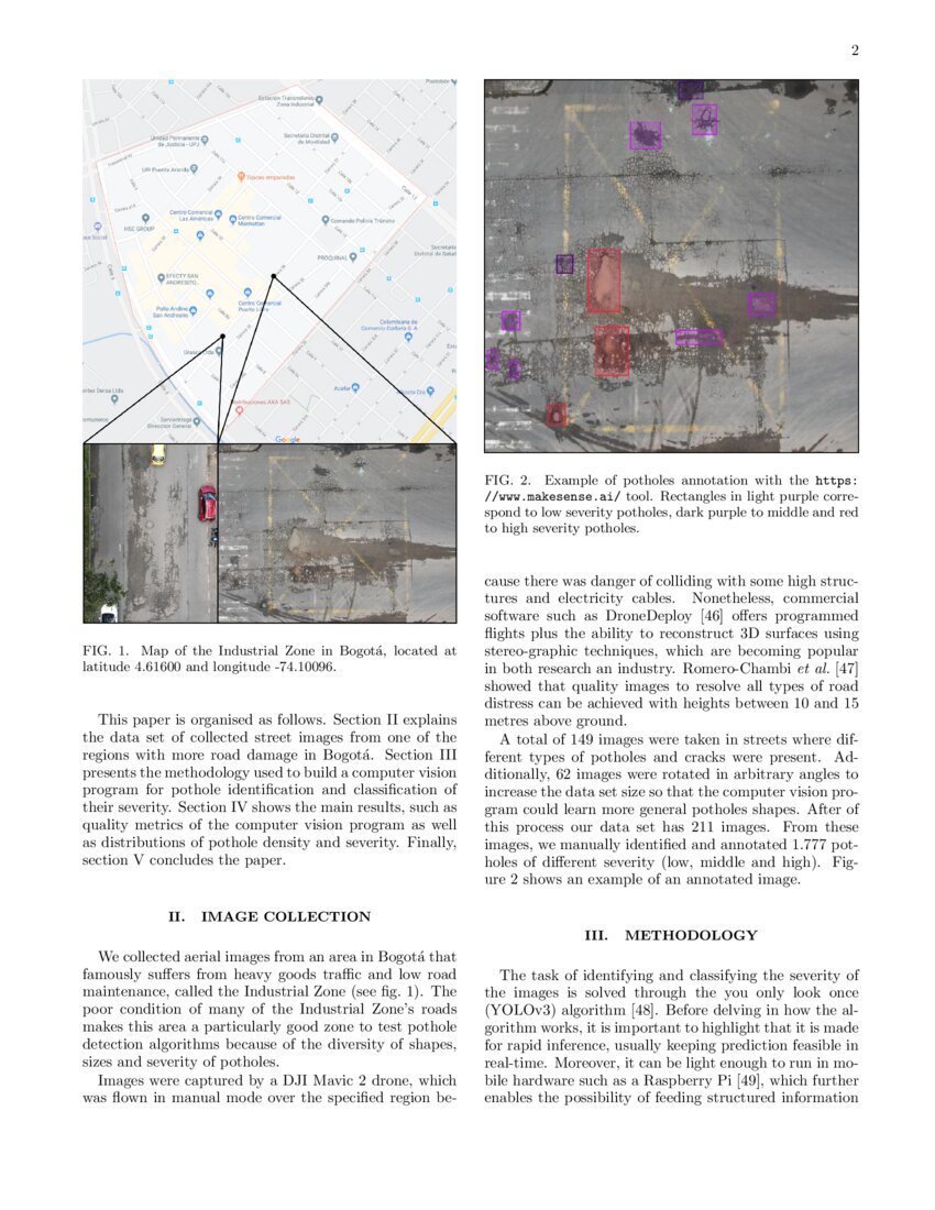 Road Network Deterioration Monitoring Using Aerial Images and Computer Vision | DeepAI