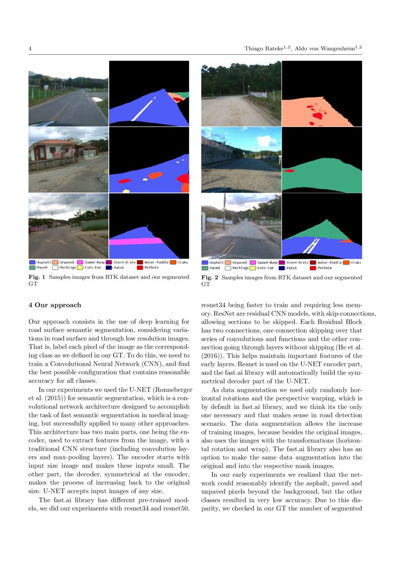 Road surface detection and differentiation considering surface damages ...