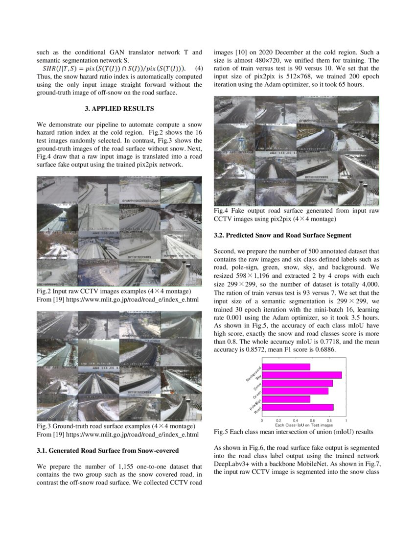 Road Surface Translation Under Snow-covered and Semantic Segmentation ...