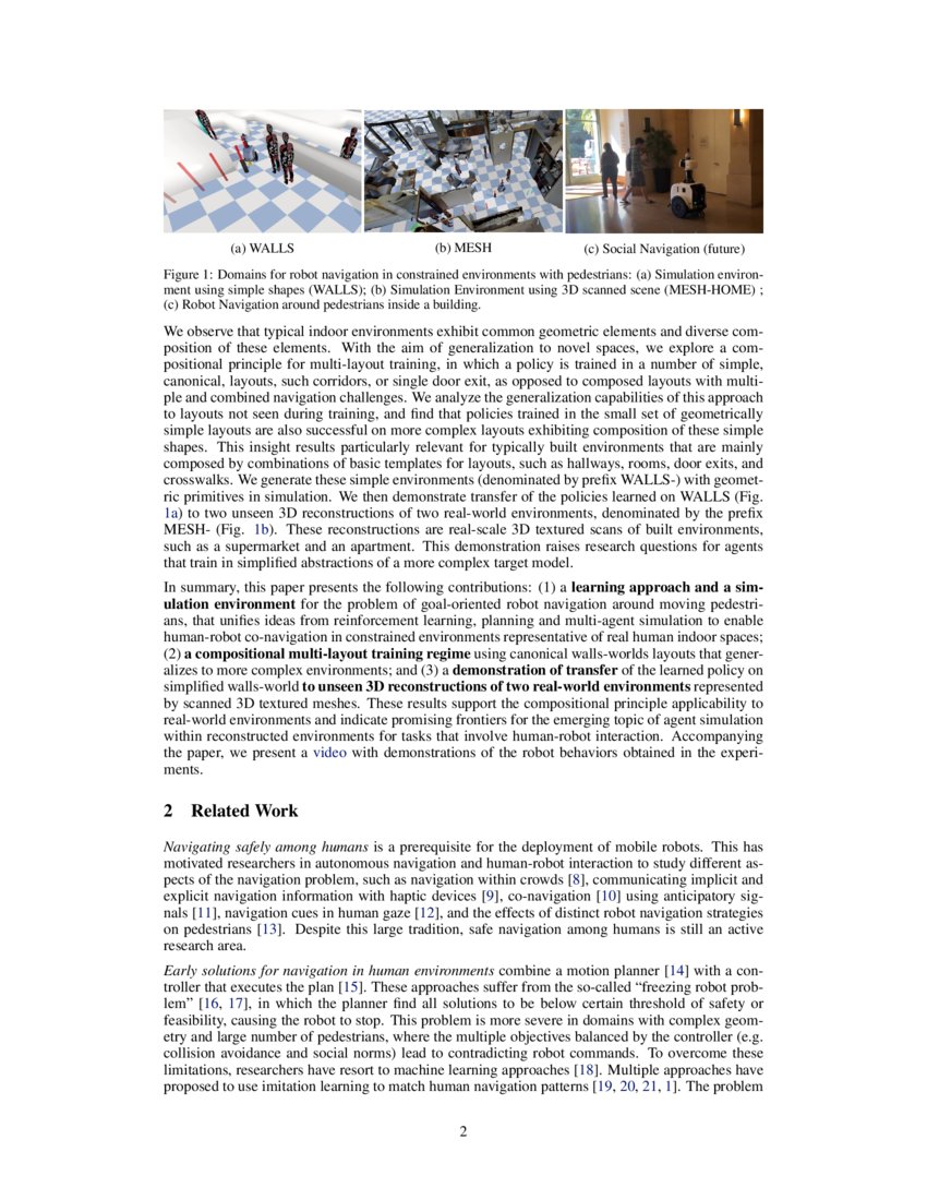 Robot Navigation in Constrained Pedestrian Environments using ... Robot Navigation in Constrained Pedestrian Environments using ...