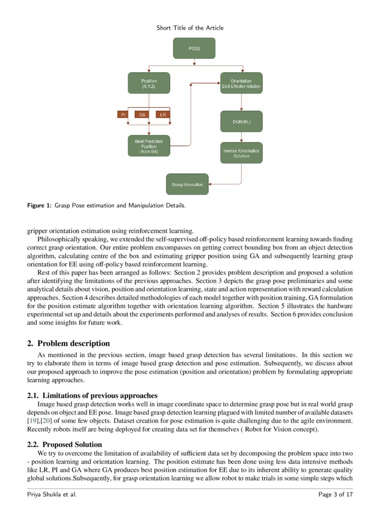 Robotic Grasp Manipulation Using Evolutionary Computing And Deep