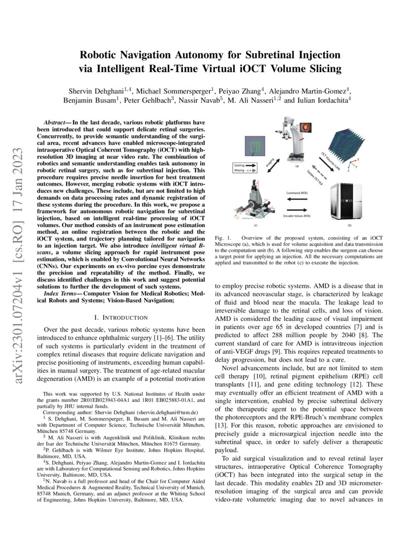 Robotic Navigation Autonomy for Subretinal Injection via Intelligent Real-Time Virtual iOCT ...