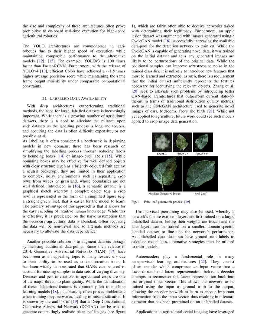 Robotic Perception In Agri Food Manipulation A Review Deepai