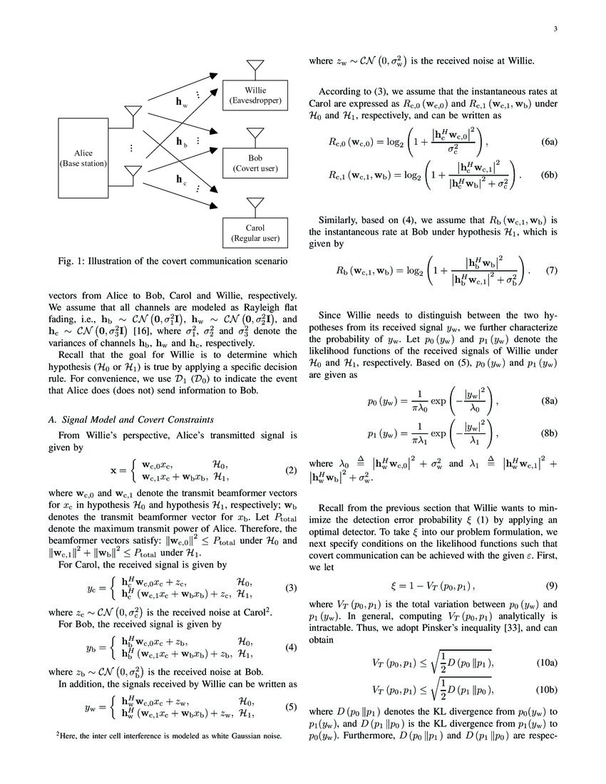 Robust Beamforming Design for Covert Communications | DeepAI