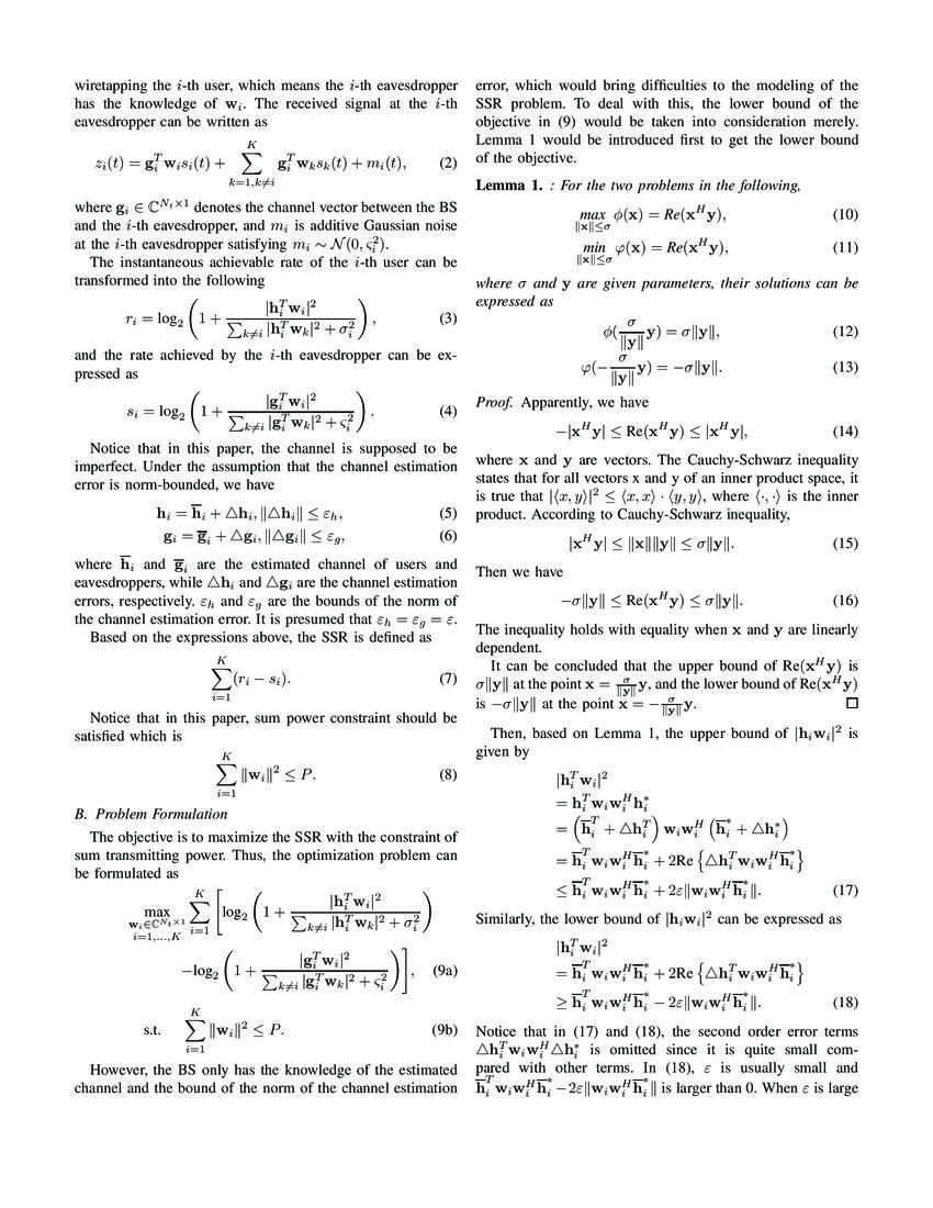 Robust Beamforming Design For Sum Secrecy Rate Optimization In Mu Miso Networks Deepai