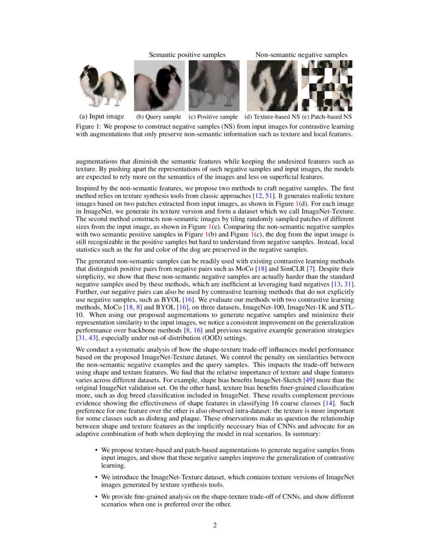 Robust Contrastive Learning Using Negative Samples with Diminished Semantics | DeepAI