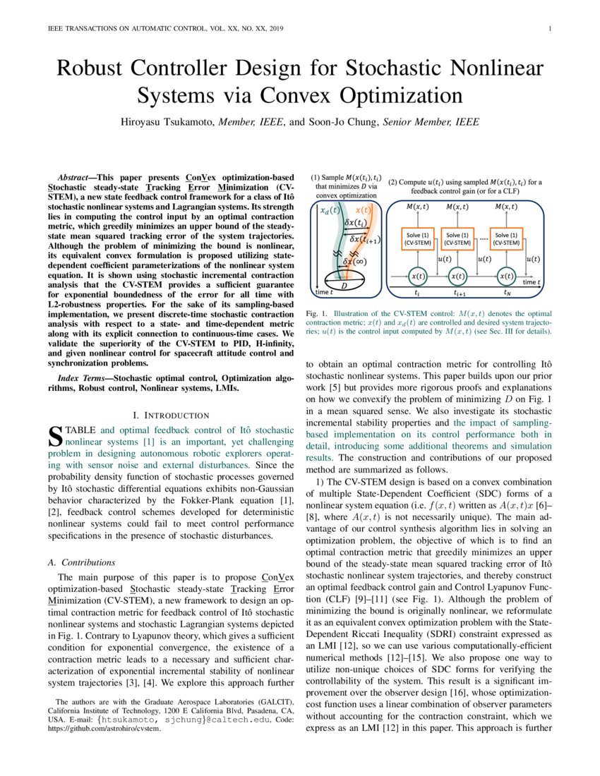 Robust Controller Design For Stochastic Nonlinear Systems Via Convex