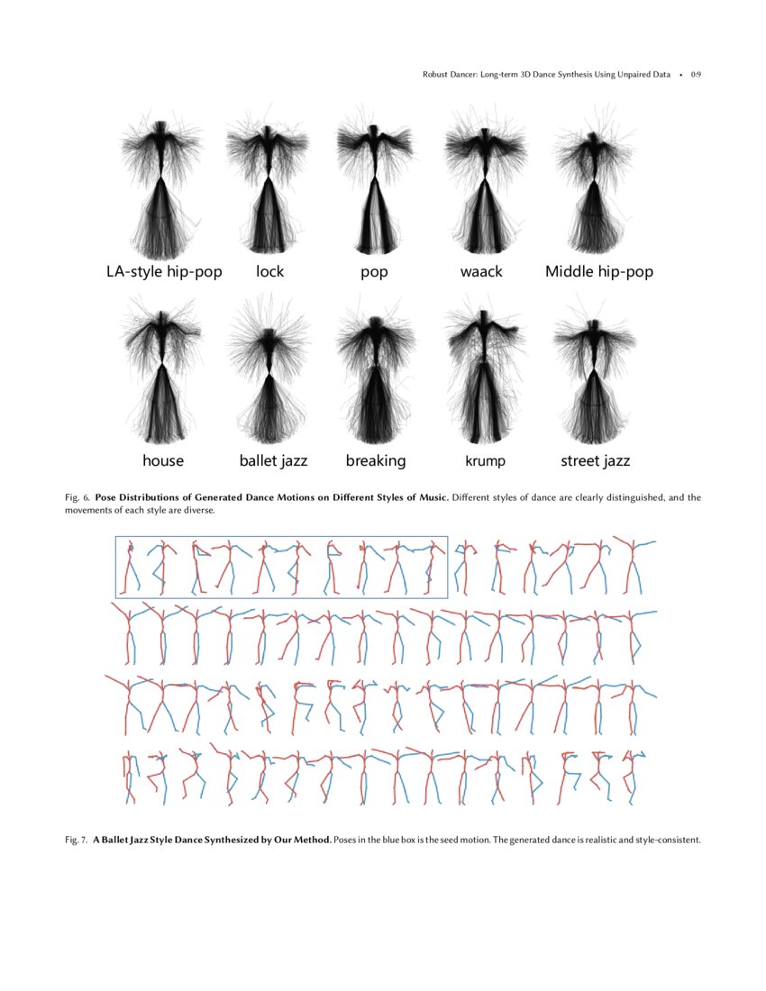 Robust Dancer: Long-term 3D Dance Synthesis Using Unpaired Data | DeepAI