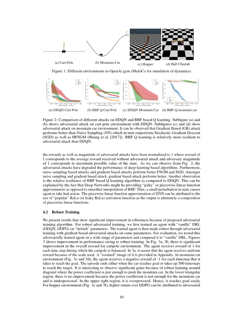Robust Deep Reinforcement Learning With Adversarial Attacks Deepai