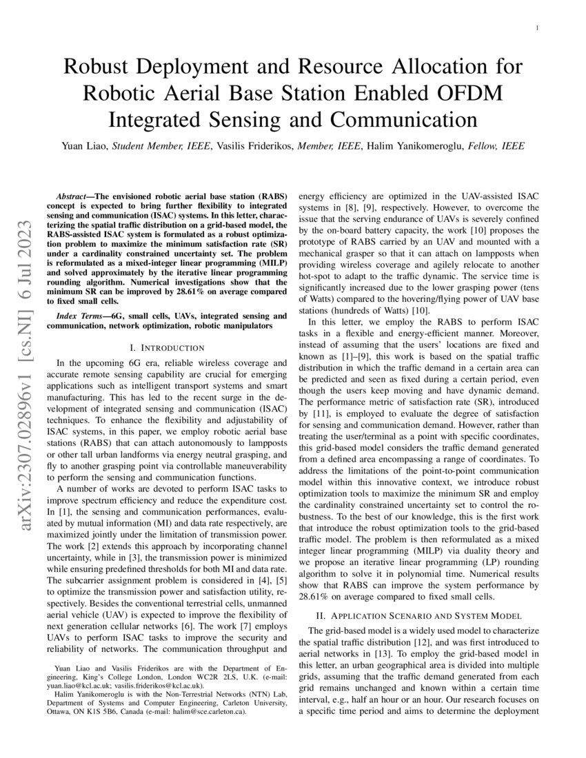 Robust Deployment and Resource Allocation for Robotic Aerial Base Station Enabled OFDM ...