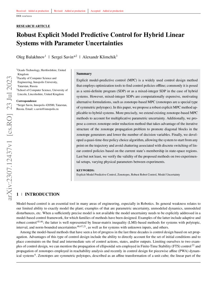 Robust Explicit Model Predictive Control For Hybrid Linear Systems With