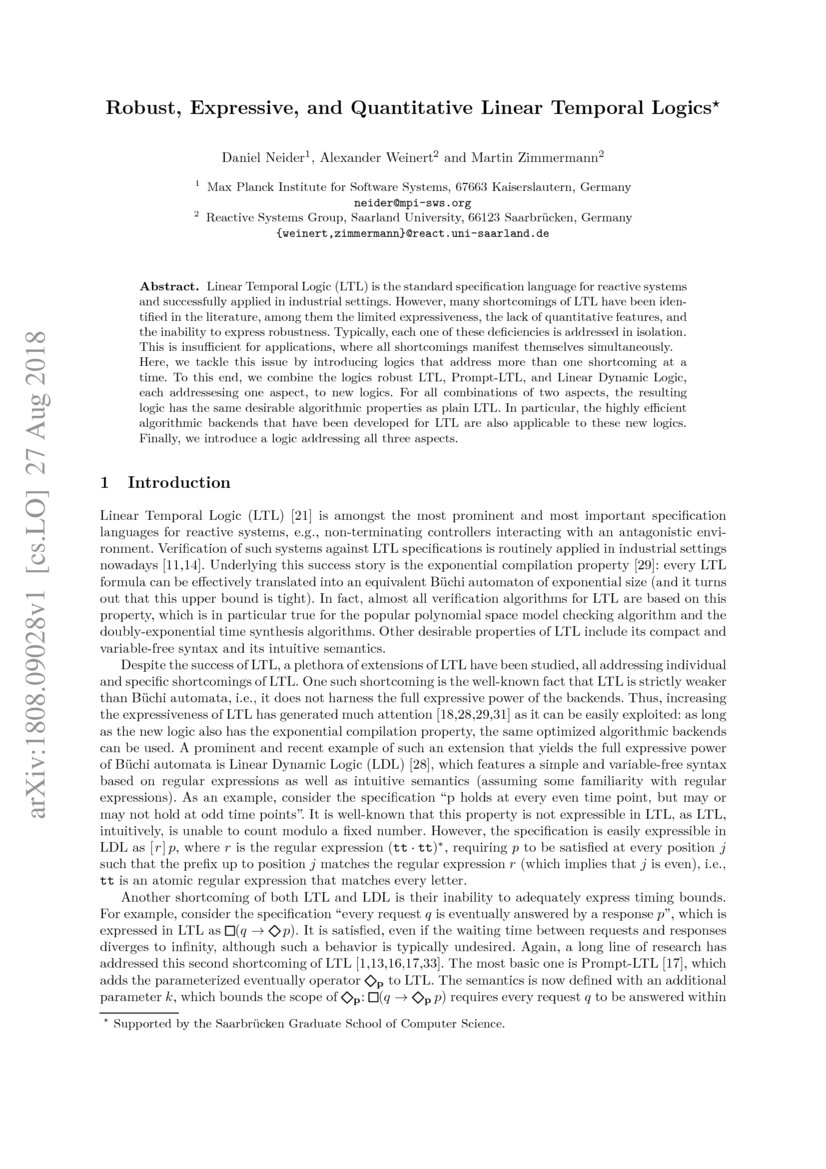 Robust, Expressive, and Quantitative Linear Temporal Logics | DeepAI