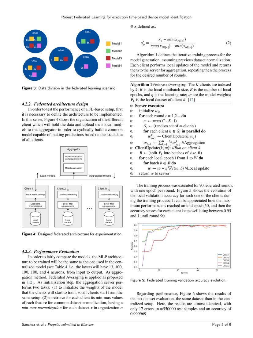 Robust Federated Learning for execution time-based device model ...