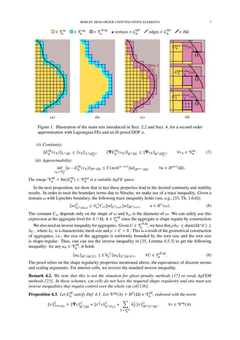 Robust high-order unfitted finite elements by interpolation-based ... Robust high-order unfitted finite elements by interpolation-based ...