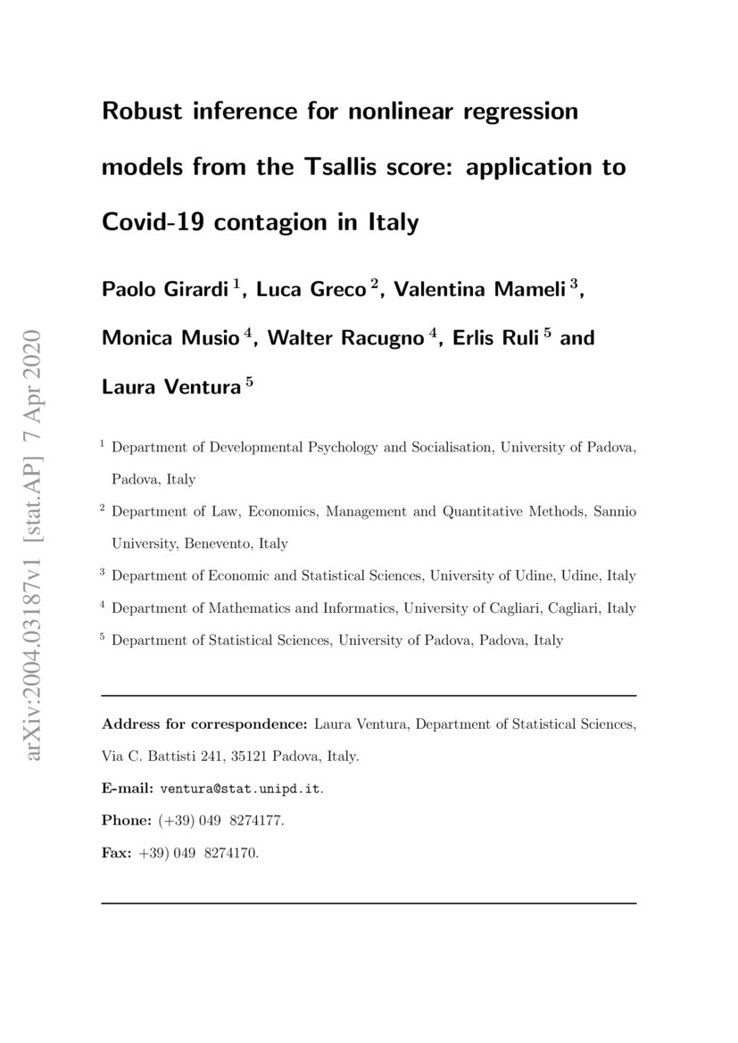 Robust Inference For Nonlinear Regression Models From The Tsallis Score