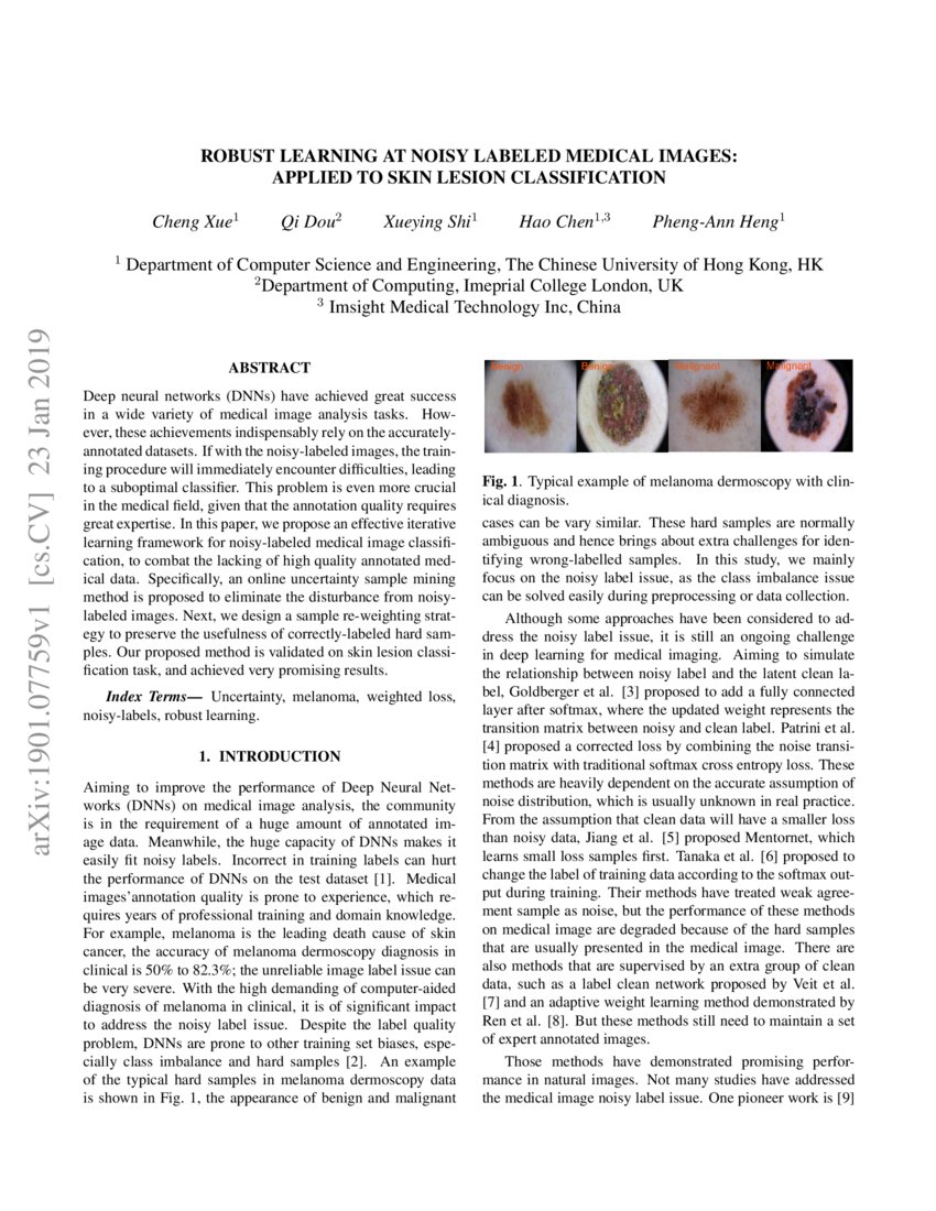 Robust Learning at Noisy Labeled Medical Images:Applied to Skin Lesion ...