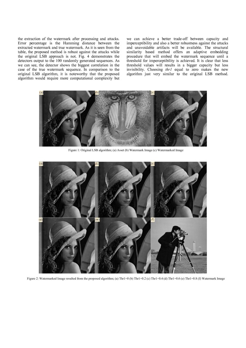 Robust Lsb Watermarking Optimized For Local Structural Similarity Deepai