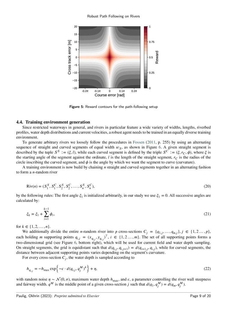 Robust Path Following on Rivers Using Bootstrapped Reinforcement Learning | DeepAI