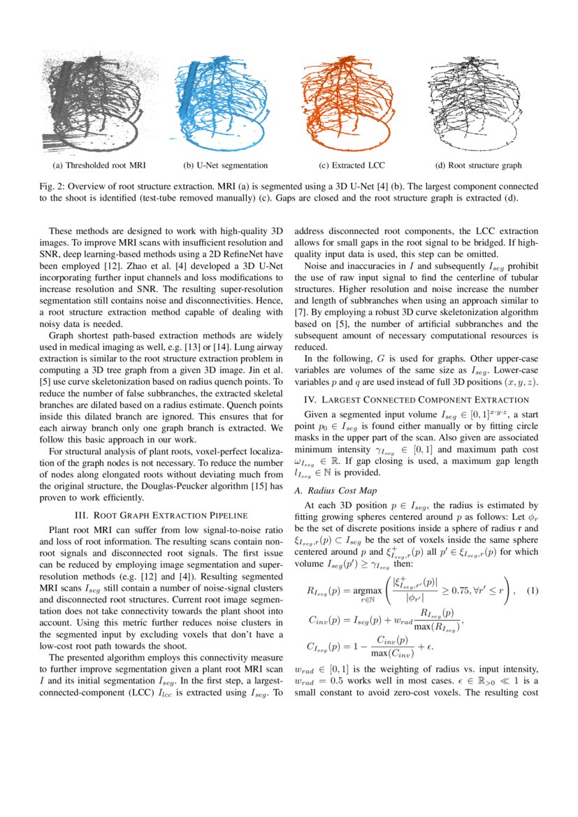 Robust Skeletonization for Plant Root Structure Reconstruction from MRI ...