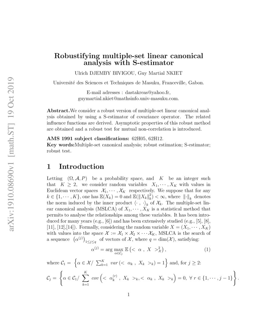 Robustifying Multiple Set Linear Canonical Analysis With S Estimator