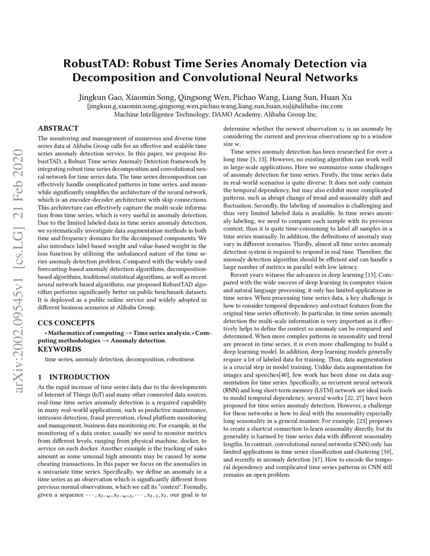 Robusttad Robust Time Series Anomaly Detection Via Decomposition And