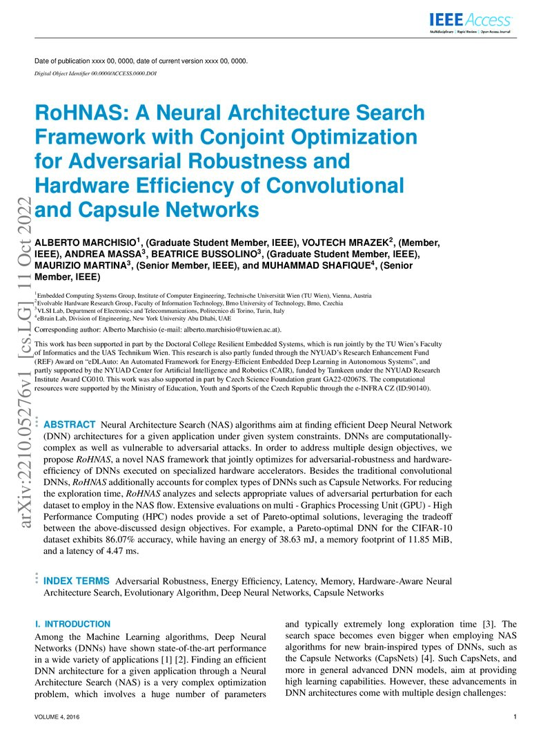 Rohnas A Neural Architecture Search Framework With Conjoint Optimization For Adversarial