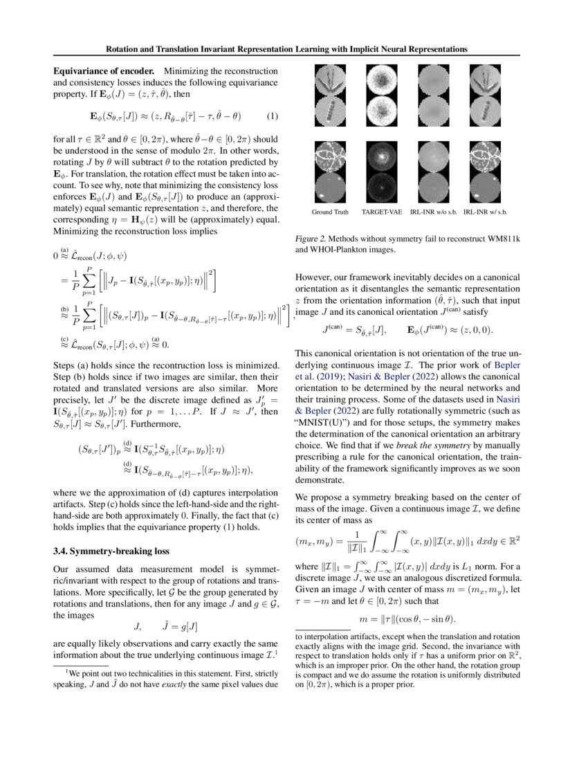 Rotation and Translation Invariant Representation Learning with ... Rotation and Translation Invariant Representation Learning with ...